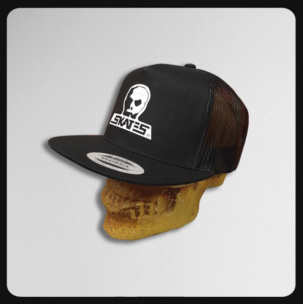 Skull Skates Snapback Logo Mesh Black