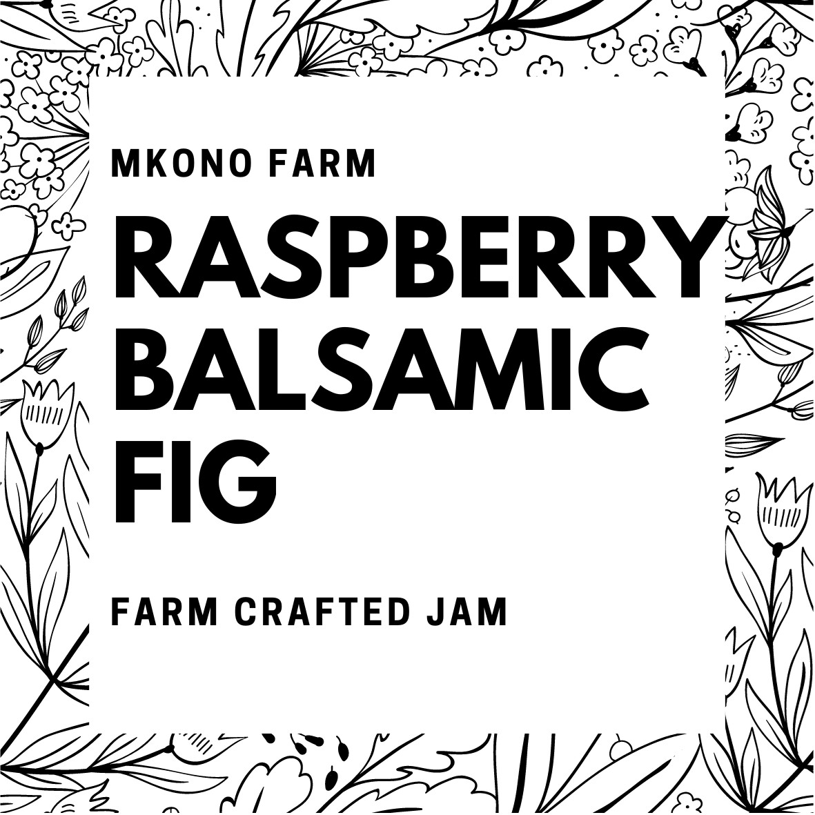 Raspberry Balsamic Fig JAM | Local Indiana Small Batch