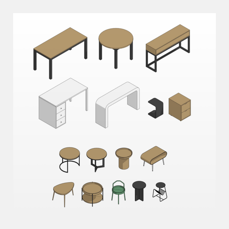 Table Revit Families