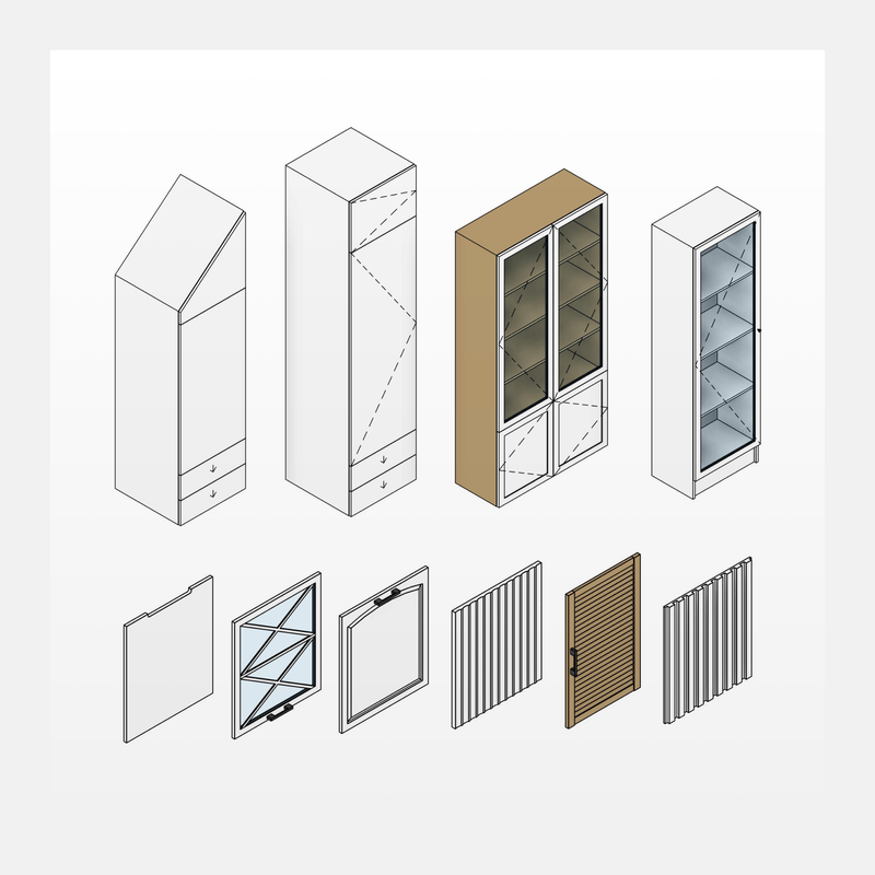 Storage Cabinet Revit Families