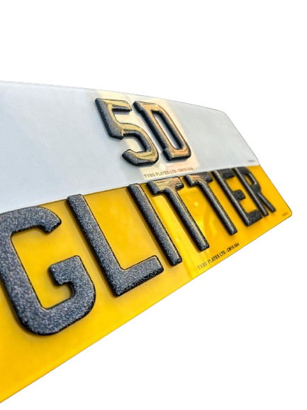 Pair Standard Printed Number Plates