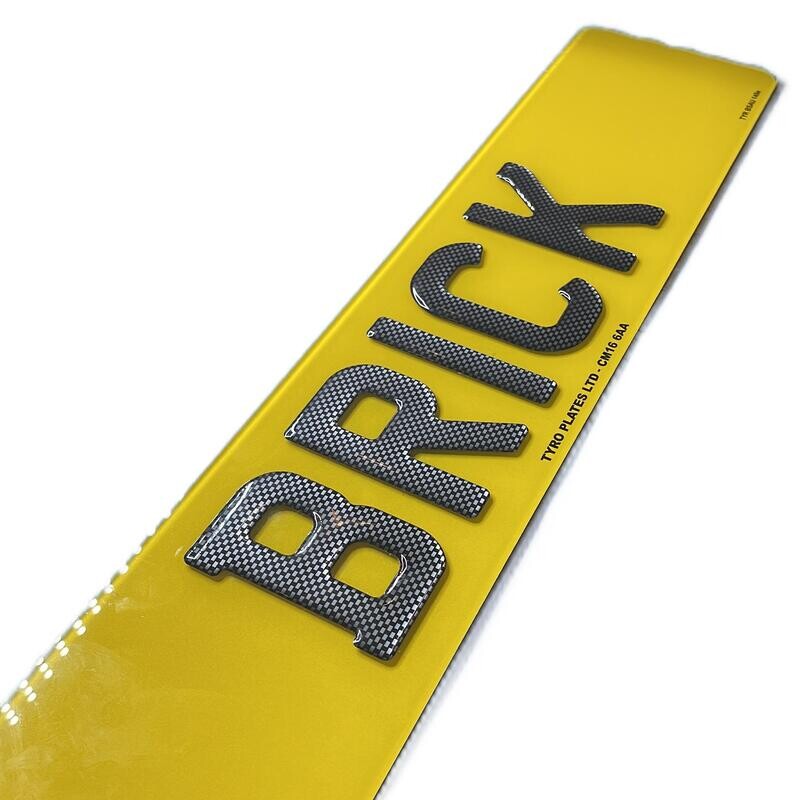 Pair Standard Printed Number Plates