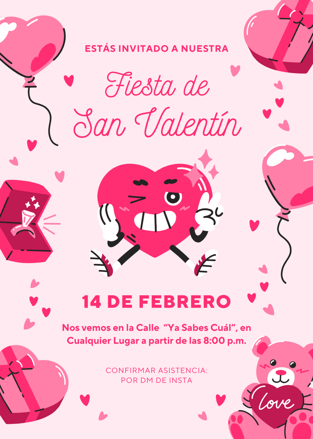 Invitacion 14 Día de San Valentín