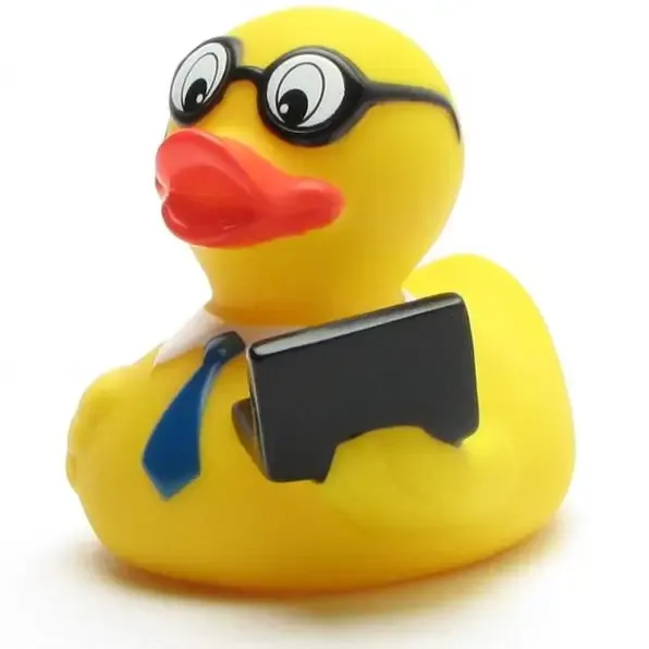 Rubber Duck with Laptop+