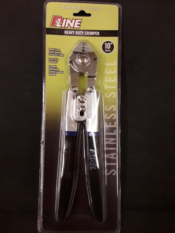 P-Line Heavy Duty Hand Crimper 10" Stainless Steel