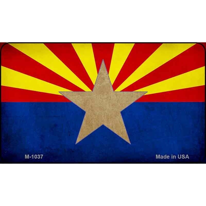 Arizona State Flag Big Star License Plate