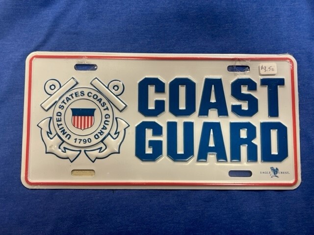 Coast Guard License Plate