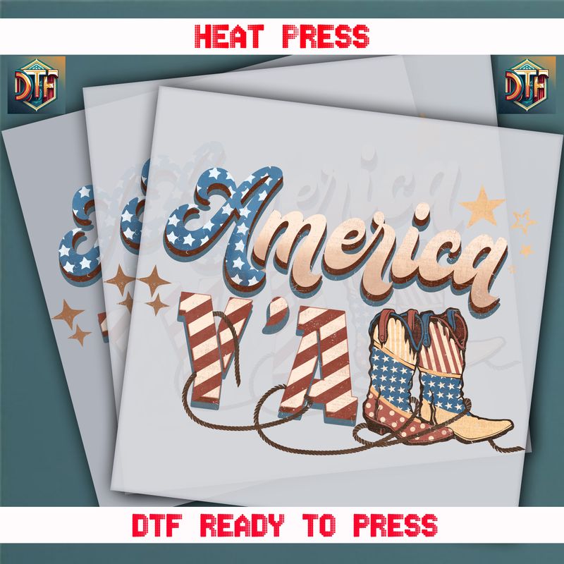 Ready To Press America Y'all Transfers