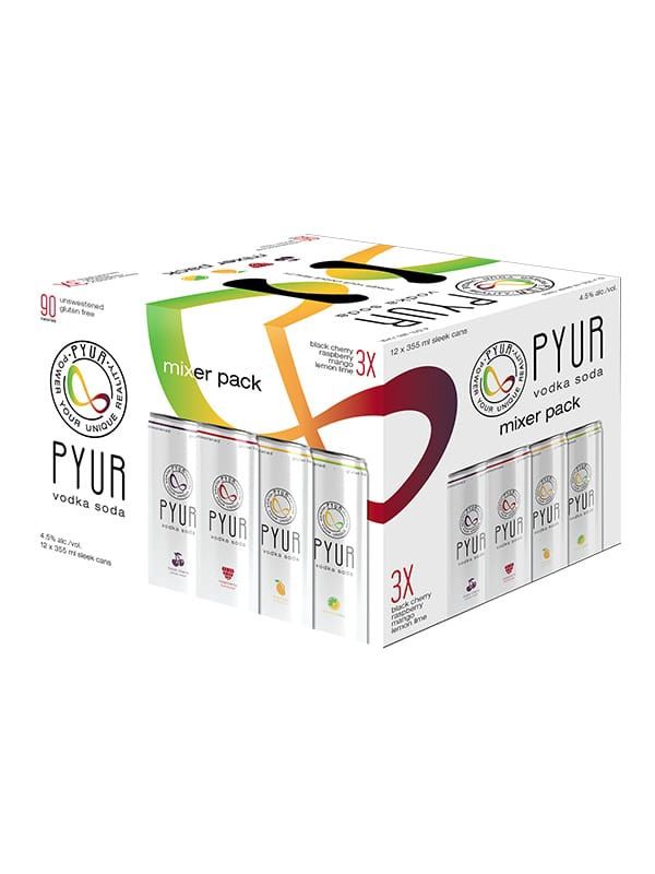PYUR VODKA SODA MIXER PACK