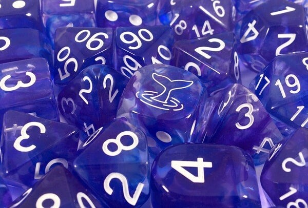 Leviathan's Wake Set of 7 Polyhedral Dice with Arch'd4