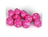 d10 Clamshell Opaque Pink with White (10)