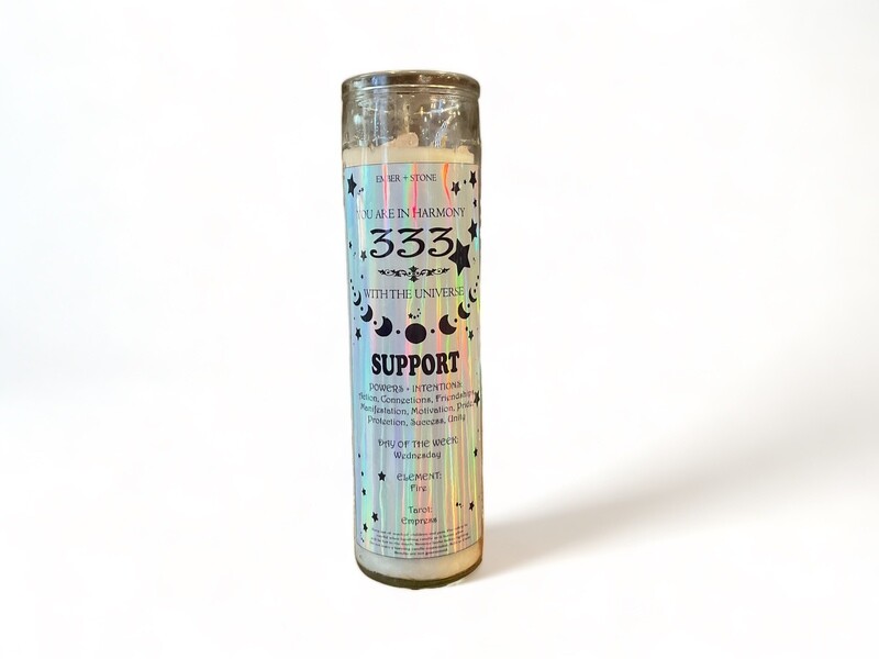 Angel Number 333 Glass Jar Candle | Candle for Support