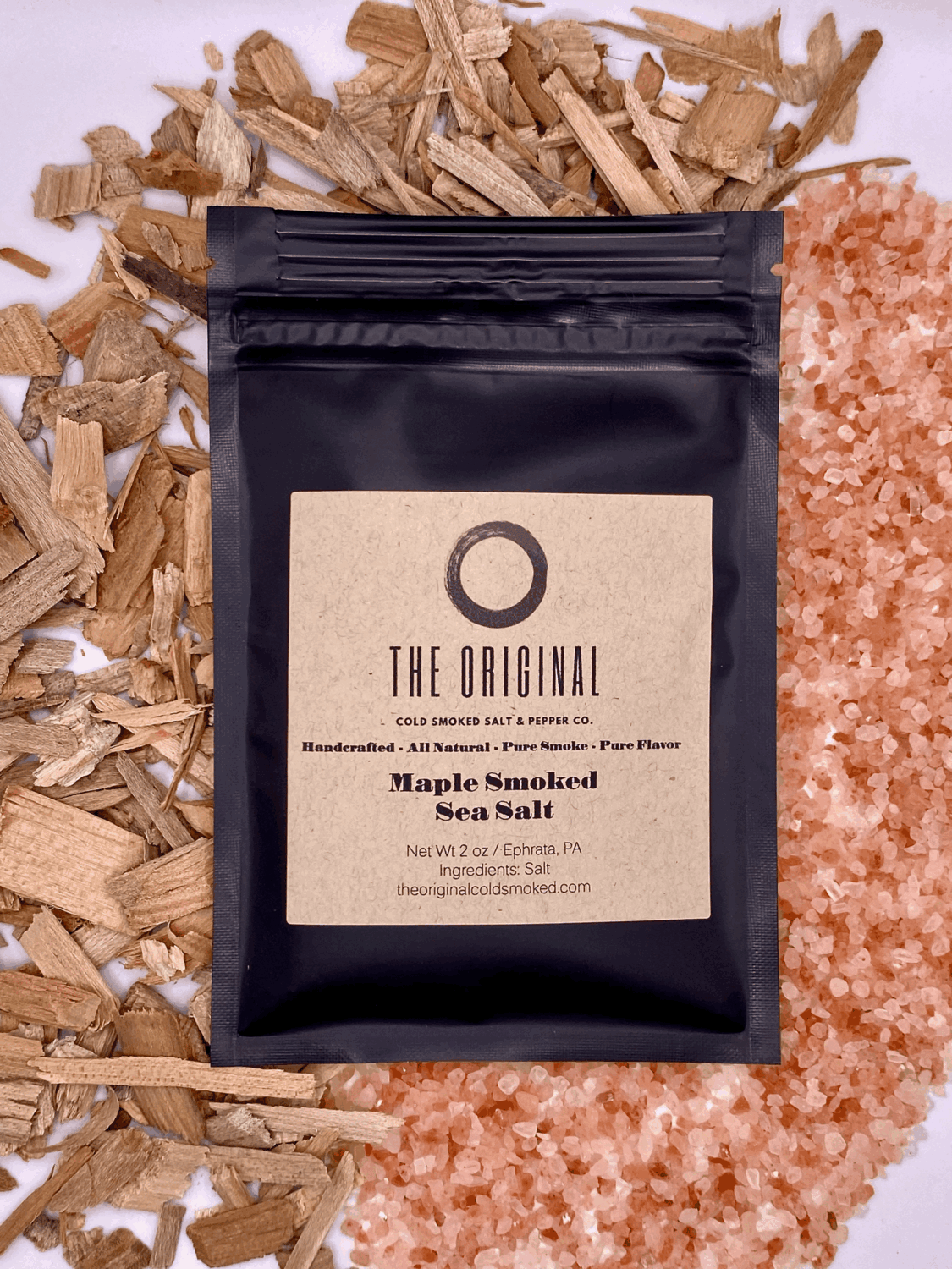 Maple Smoked Sea Salt by The Original Cold Smoked Salt and Pepper Co.