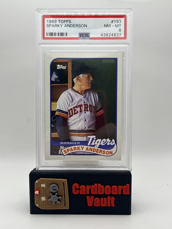 1989 Topps Sparky Anderson #193 PSA 8
