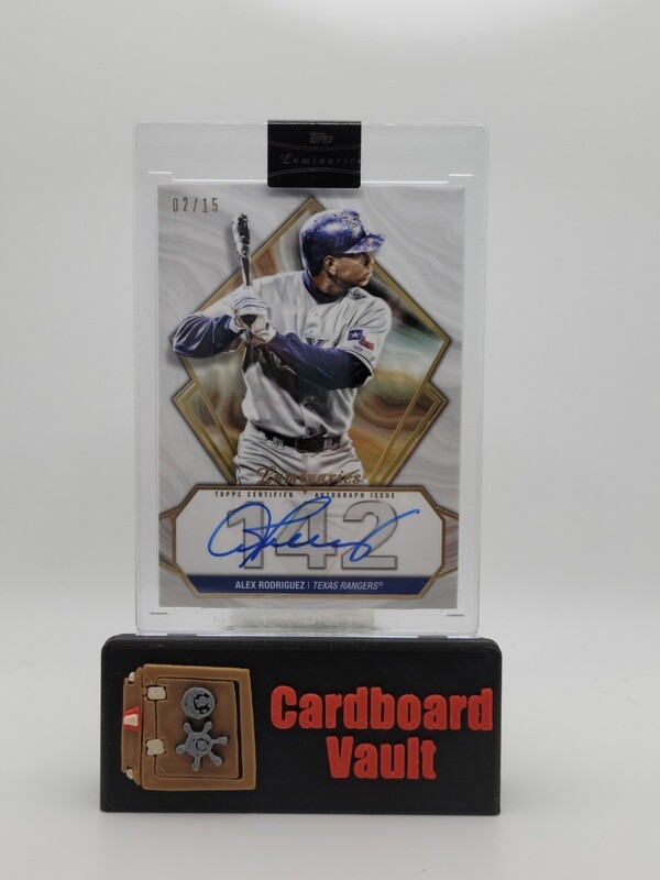 2022 Luminaries Alex Rodriguez Hit Kings Autograph HK-ARR 02/15