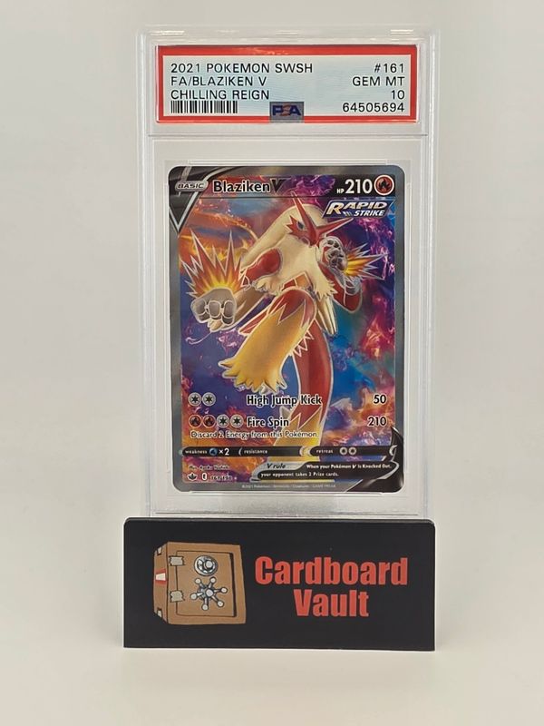 2021 Pokémon Blaziken V Full Art #161 PSA 10 64505694