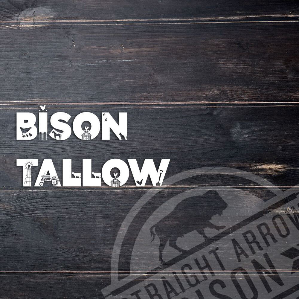Grass-Fed and Finished Bison Tallow