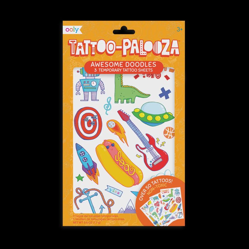 Temporary Tattoos - Awesome Doodles