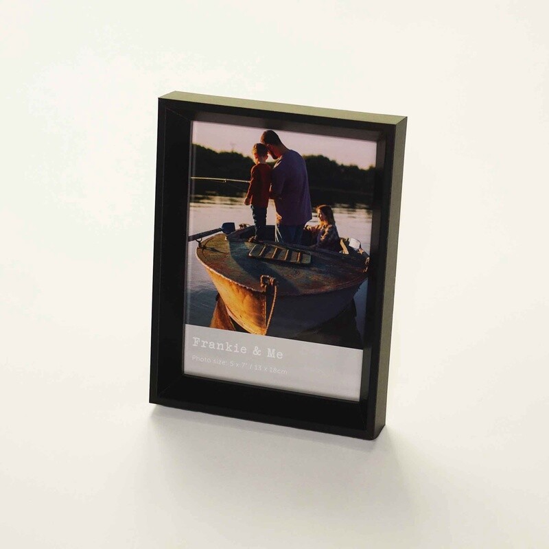 Window Photo Frame Black finish for 5 x 7 inch photos.