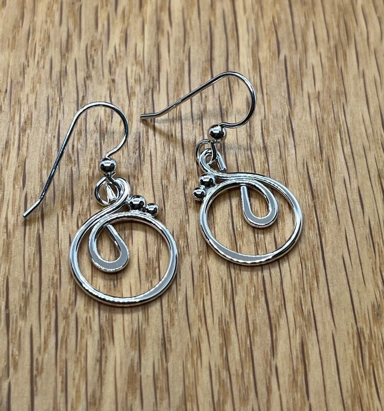 Reflections In Silver Earrings "Dan"