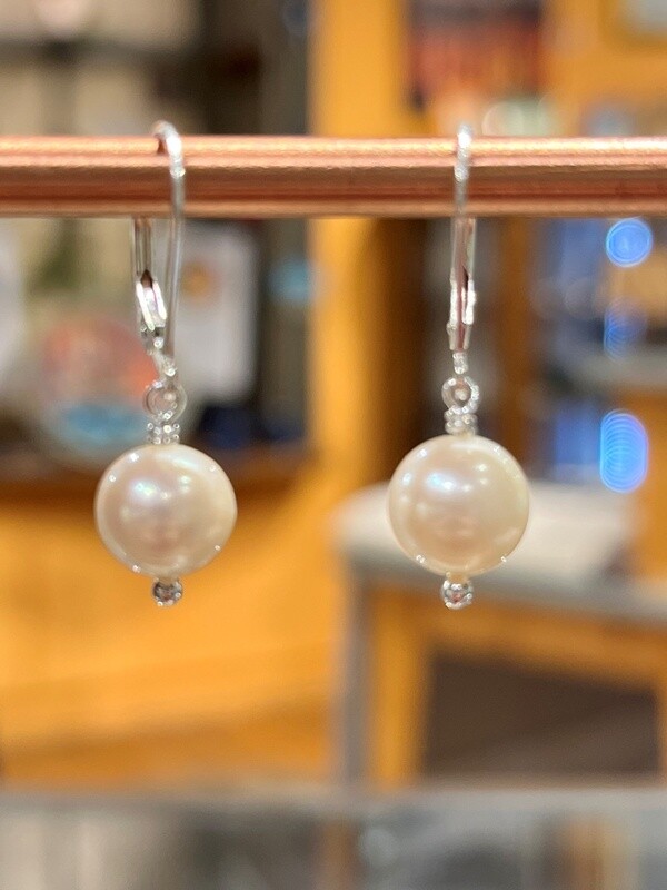 Demitre Earring Single White Pearl LB