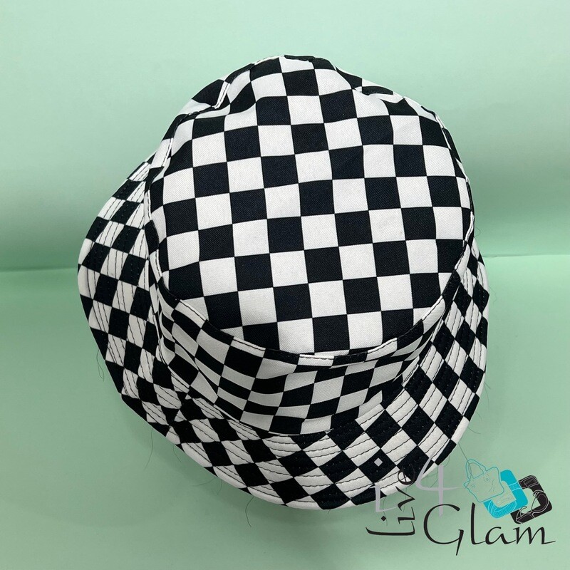 Checkered Reversible Bucket Hat