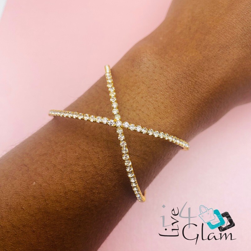 Flex Crystal X Bangle