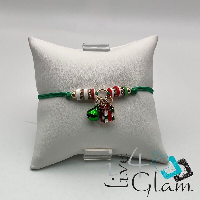 Gift Box Pull String Bracelet w Bell
