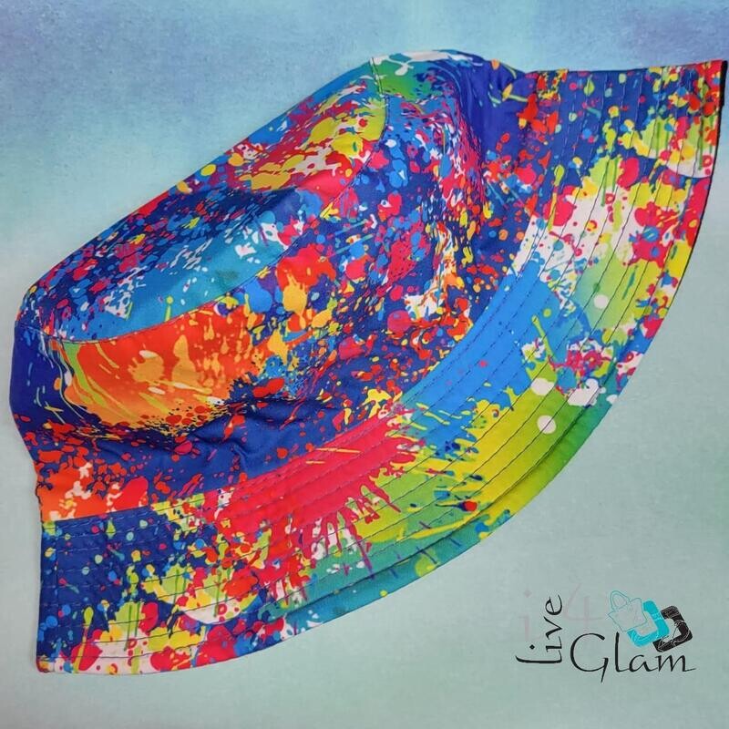 Reversible Paint Splatter Bucket Hat