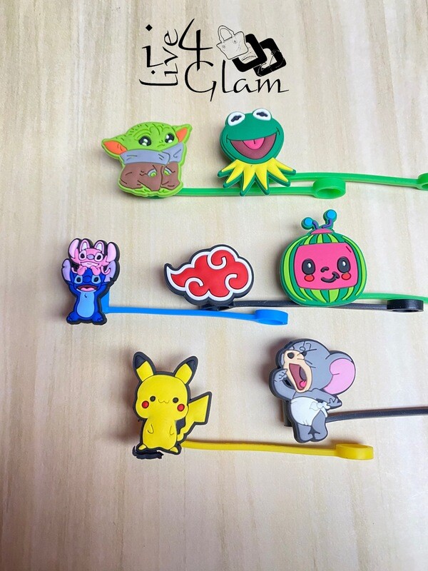 Cartoon Character Straw Cover