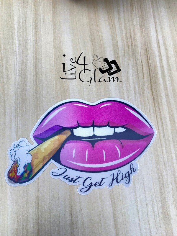 Get High Holographic Sticker