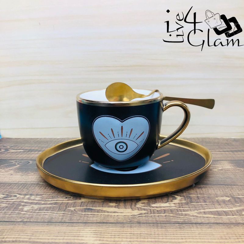 Evil Eye Tea Set Black