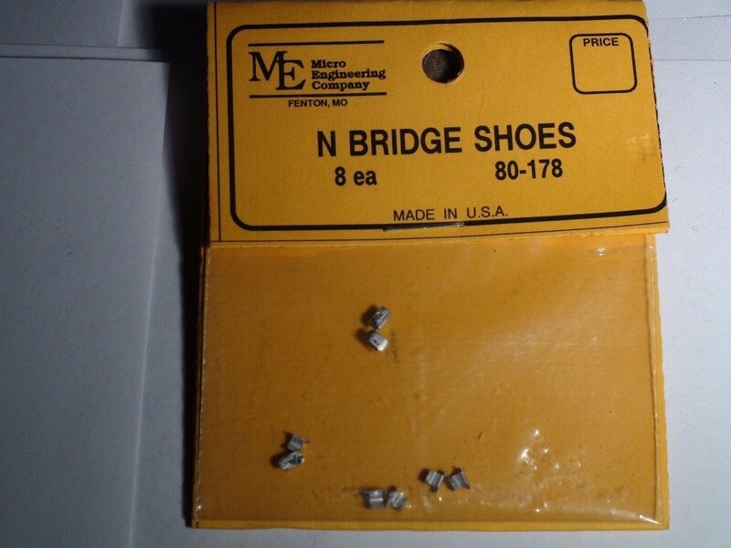 Micro Engineering N 80-178 Bridge Shoes (8-Pack)