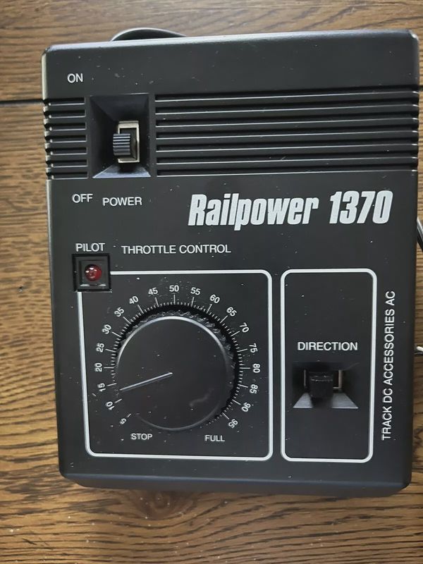 Railpower 1370 Transformer Model Train Controller Power Throttle control