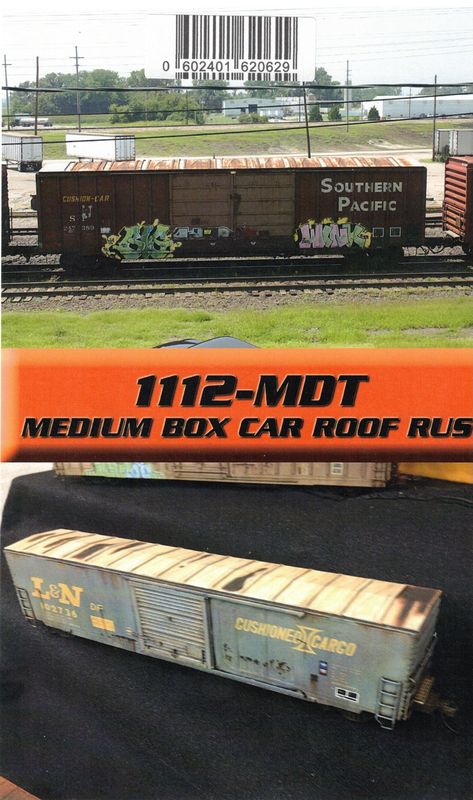 Weathering Solutions 1112-MDT Medium Box Car Roof Rust Multi Scale