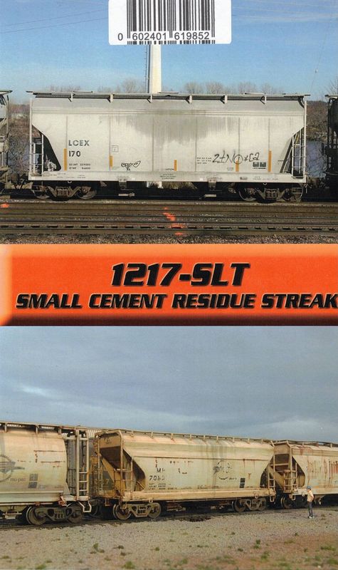 Weathering Solutions 1217-SLT Small Cement Residue Streaks Multi Scale
