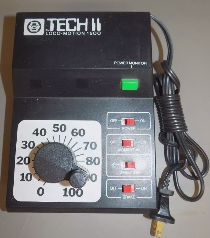 Used HO KY3 MRC Tech II Loco-Motion 1500 DC Hobby Transformer Train ...