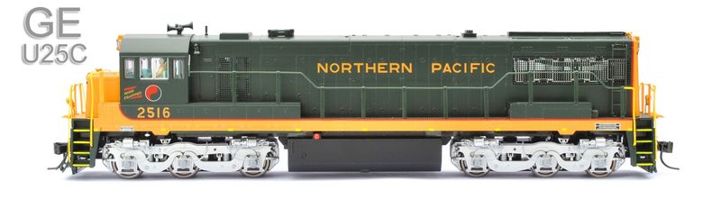 Korea Brass HO Locomotive U25C, Northern Pacific 2516, 2517 & 2518