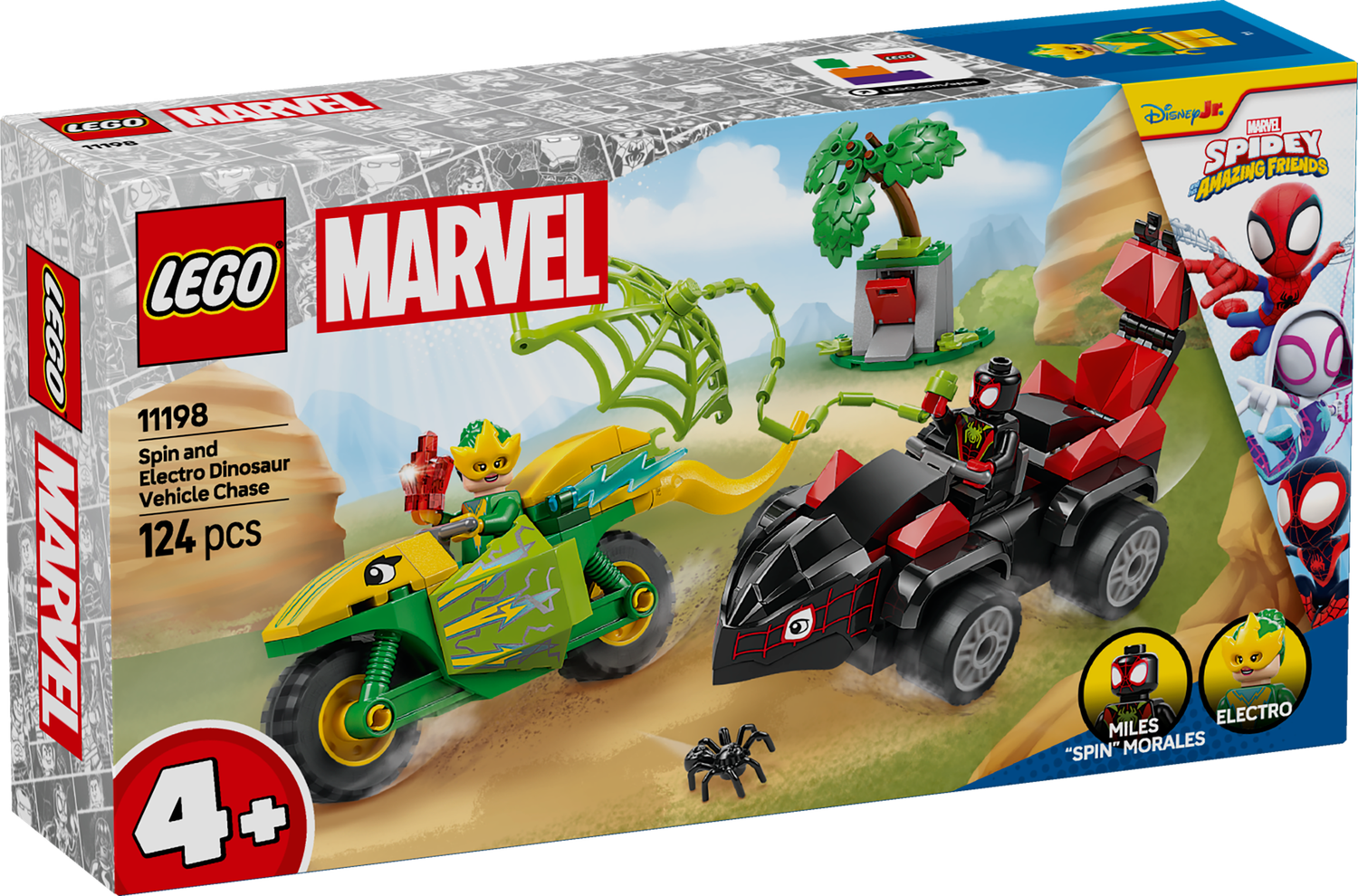 LEGO® MARVEL SPIDEY - Spin and Electro Dinosaur Vehicle Chase