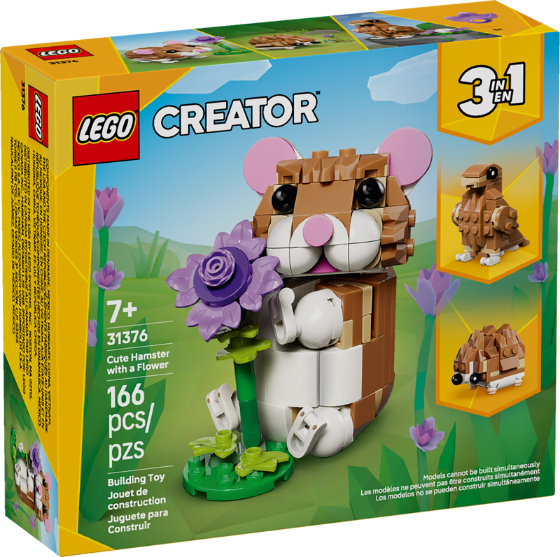 LEGO® CREATOR - Cute Hamster with a Flower