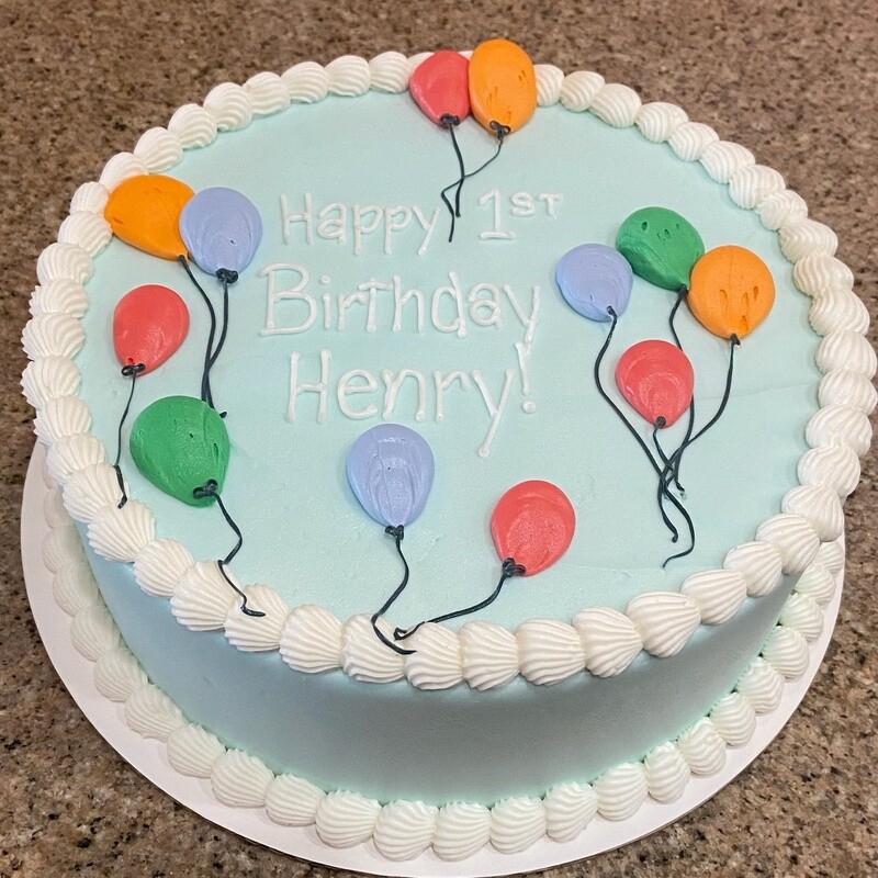 Happy Birthday Balloon Cake