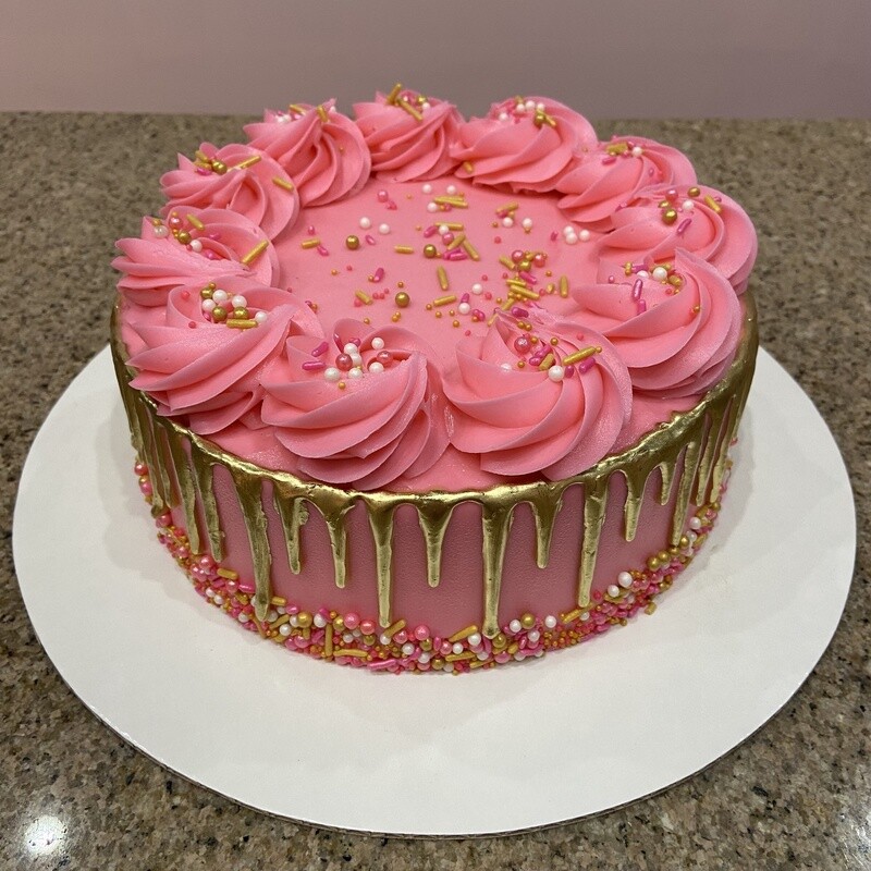 Drip Cake with Gold Drip - Choose Your Colors