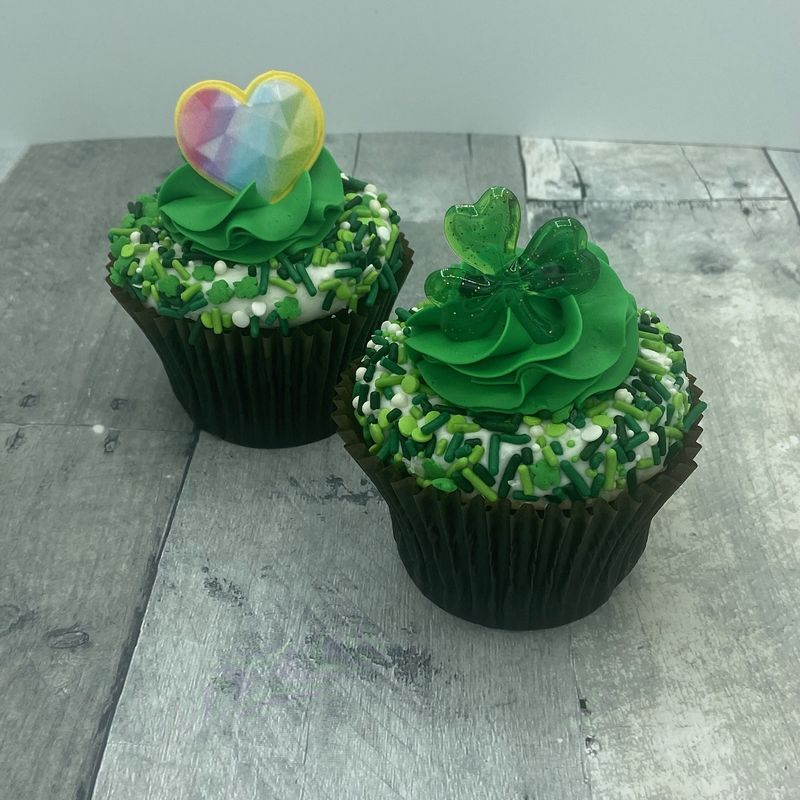 St. Patrick's Day Cupcakes - Dozen Mini Size
