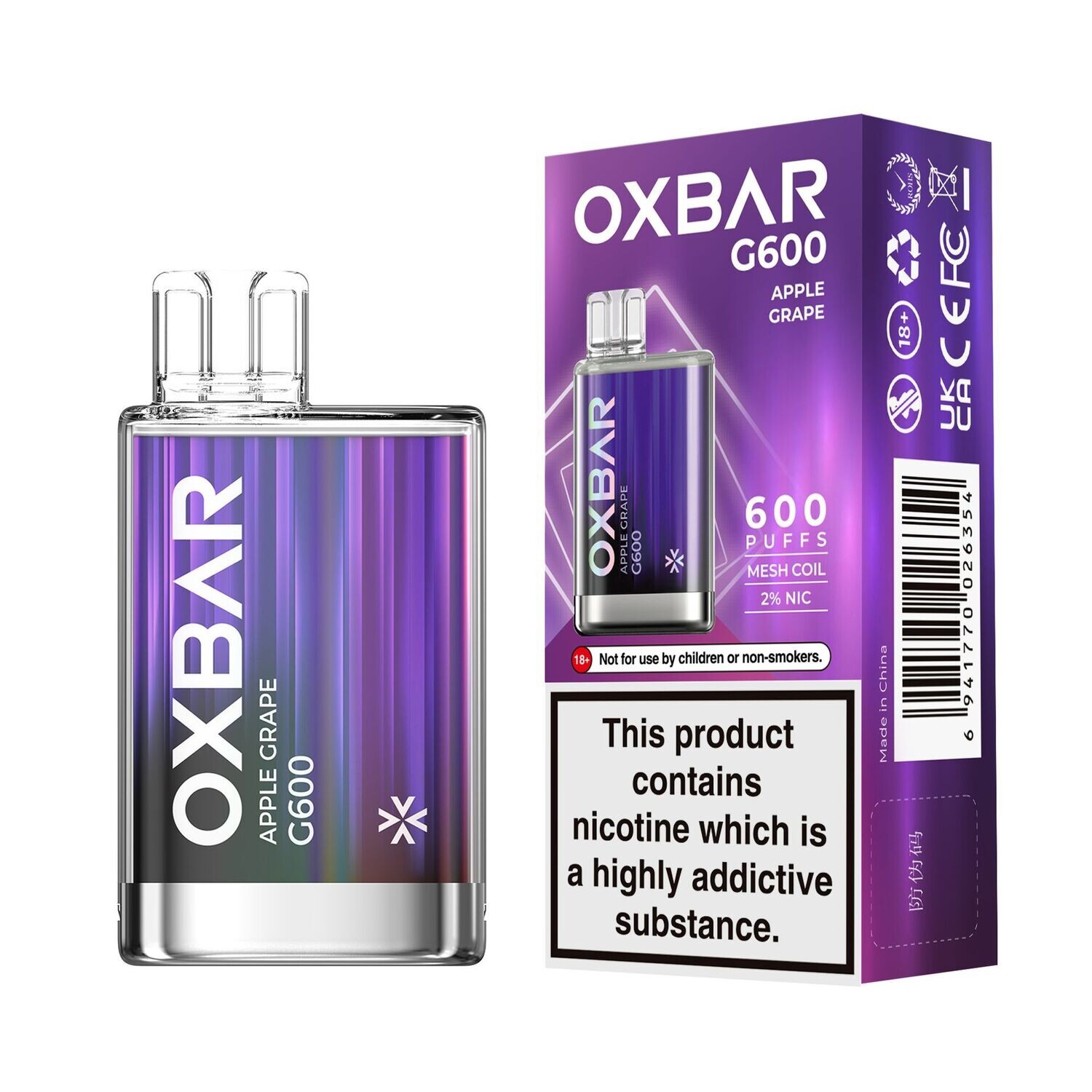OXBAR G600 APPLE GRAPE 20 MG