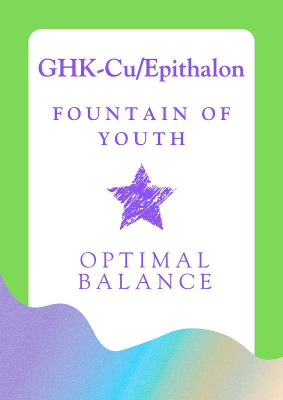 GHK-Cu/Epithalon 10mg/2mg/ml 5ml Vial FOUNTAIN OF YOUTH SC INJECTION ...