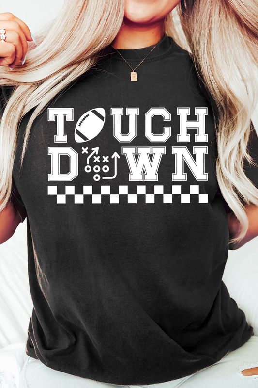 Black Touchdown Graphic Tee