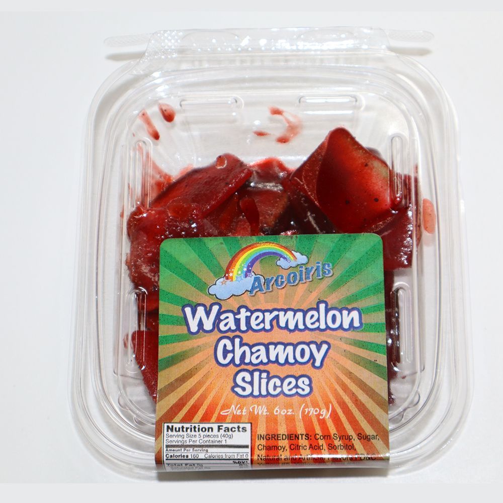 Watermelon Chamoy Slices 6 oz. (Single Tray)