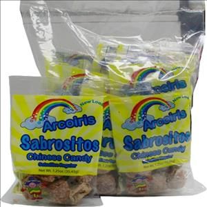 Sabrosito Chinese Candy Lemon Flavor (12 pack of 1.25 oz)