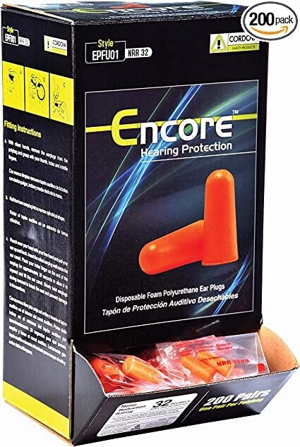 ENCORE HEARING PROTECTION EAR PLUGS