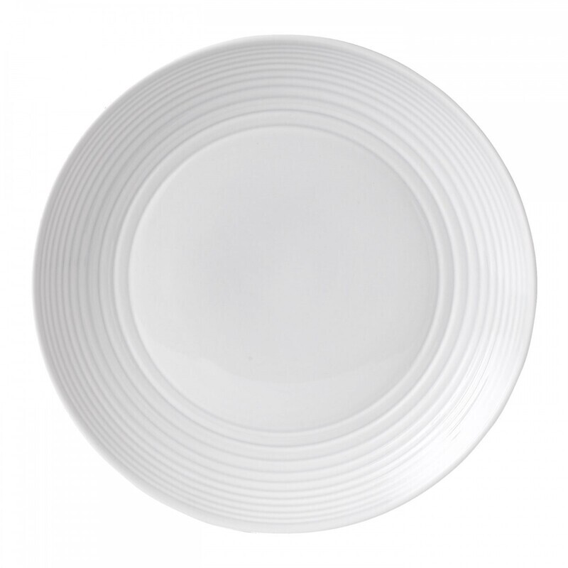 Royal Doulton Maze White Dinner Plate 11 Inch - HomeBello